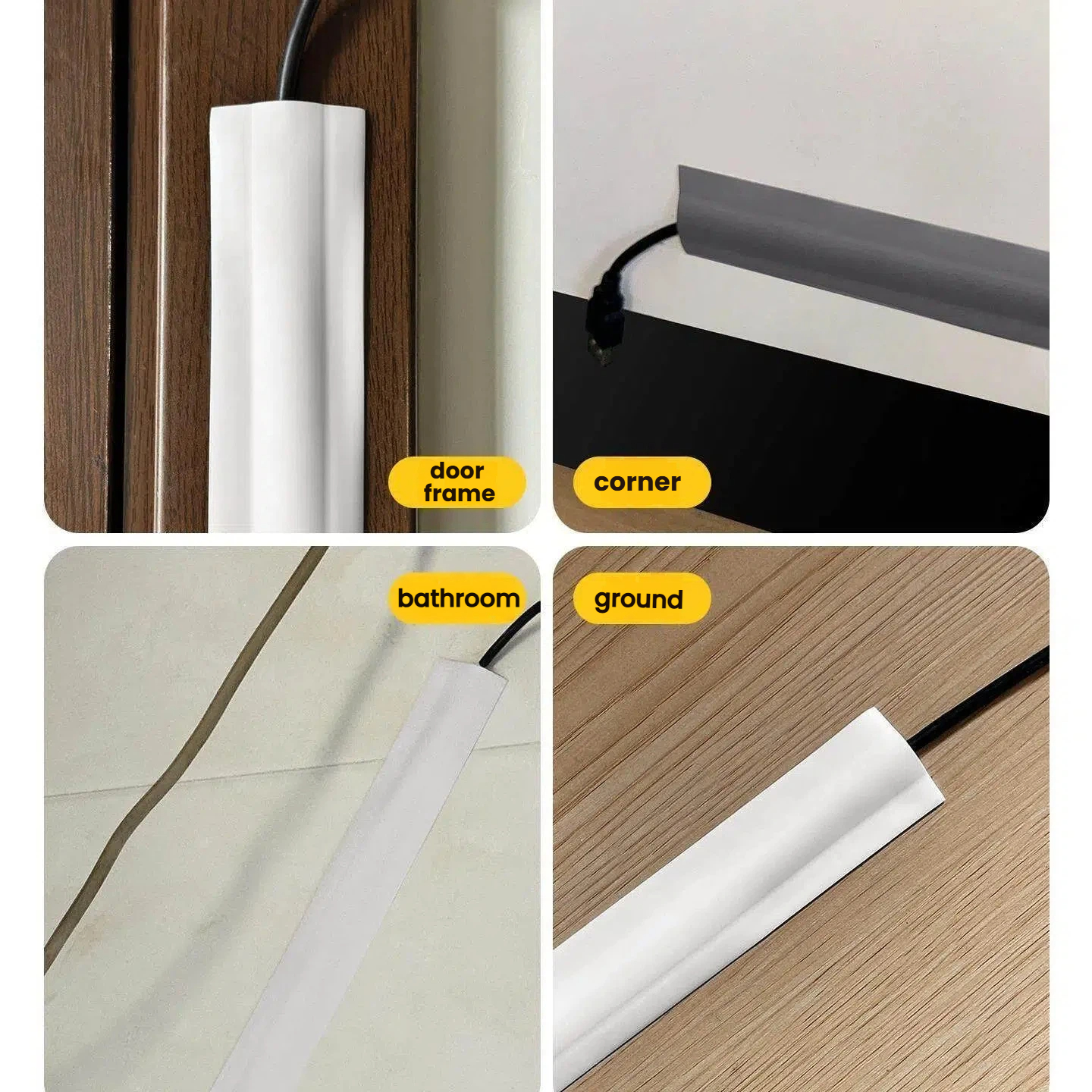 Floor cable tray, concealed cable management, prevents tripping over ...