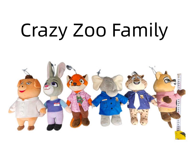Disney Cartoon Anime Movie Zootopia Plush Toy Fox Nick Rabbit Judy ...