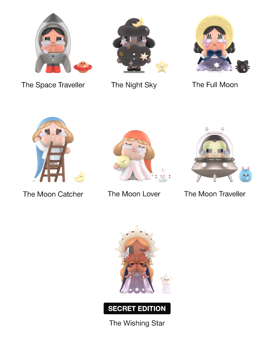 POP MART CRYBABY CRYING TO THE MOON SERIES FIGURES | Shopee Malaysia