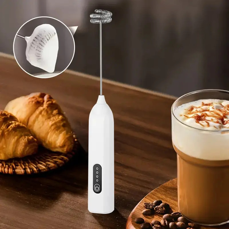 2026 Milk Frother Electric 3-Speed Coffee Foamer Drink Mixer Barista ...