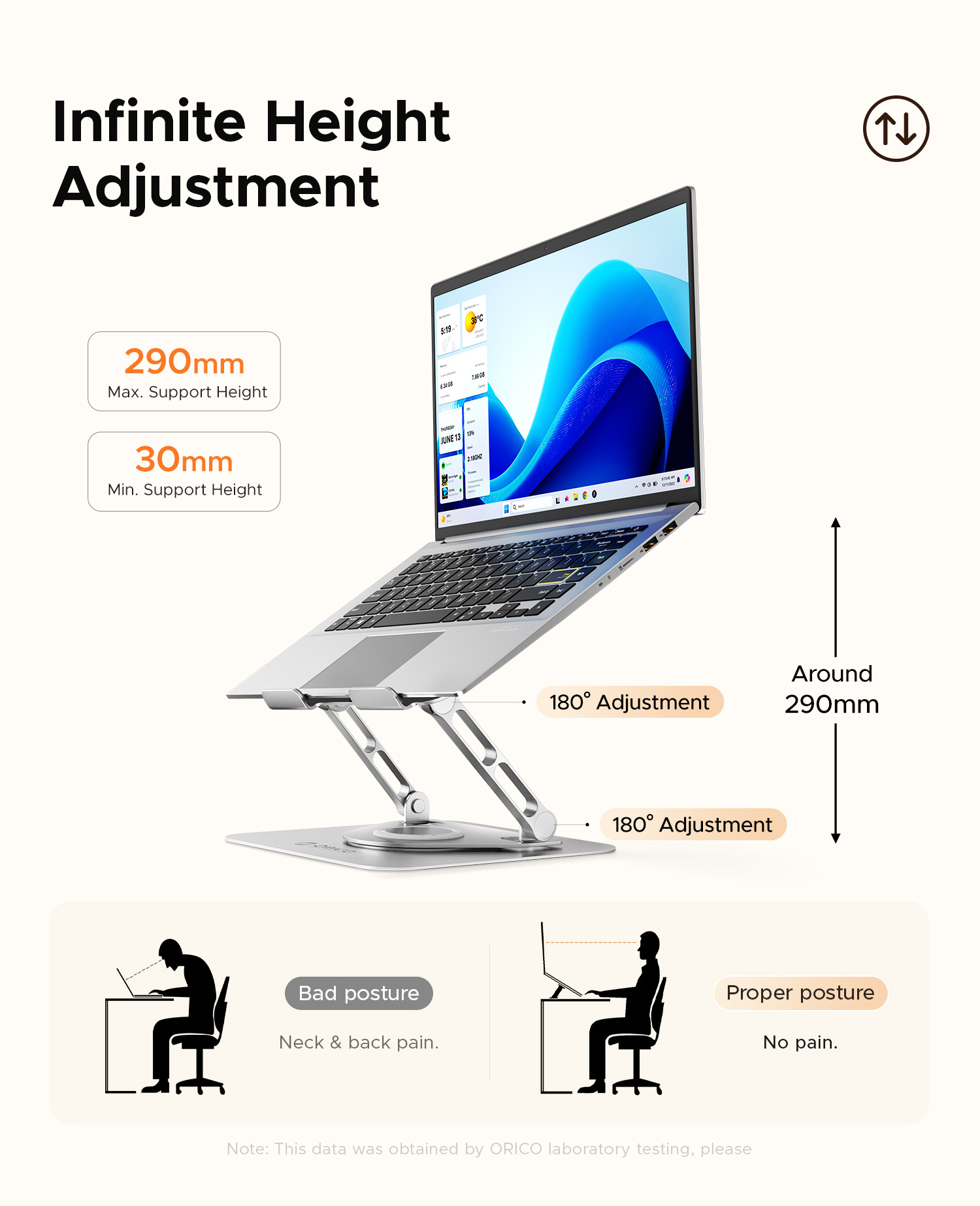 ORICO Laptop Stand Adjustable Stand Foldable Laptop Stand(ST12 ...
