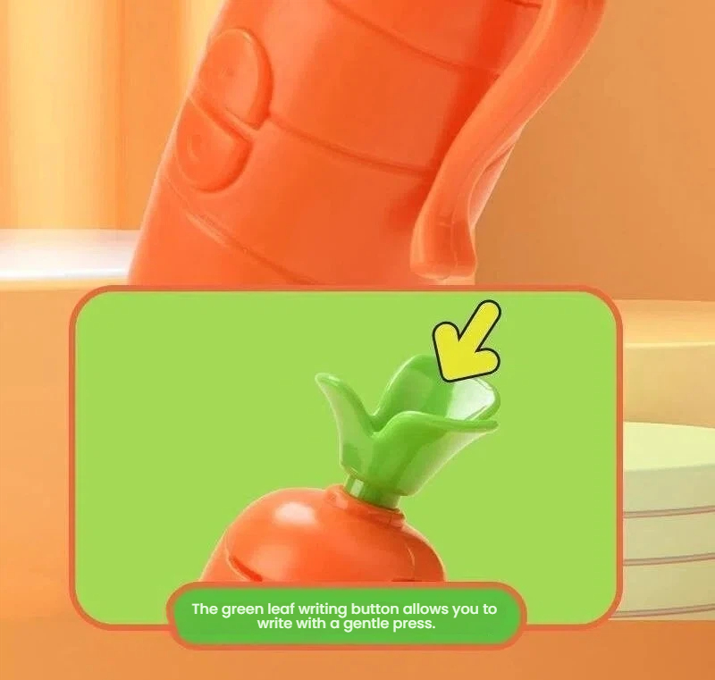 Carrot Voice Recorder Pen - 60sec Playback Audio Device with Smooth ...
