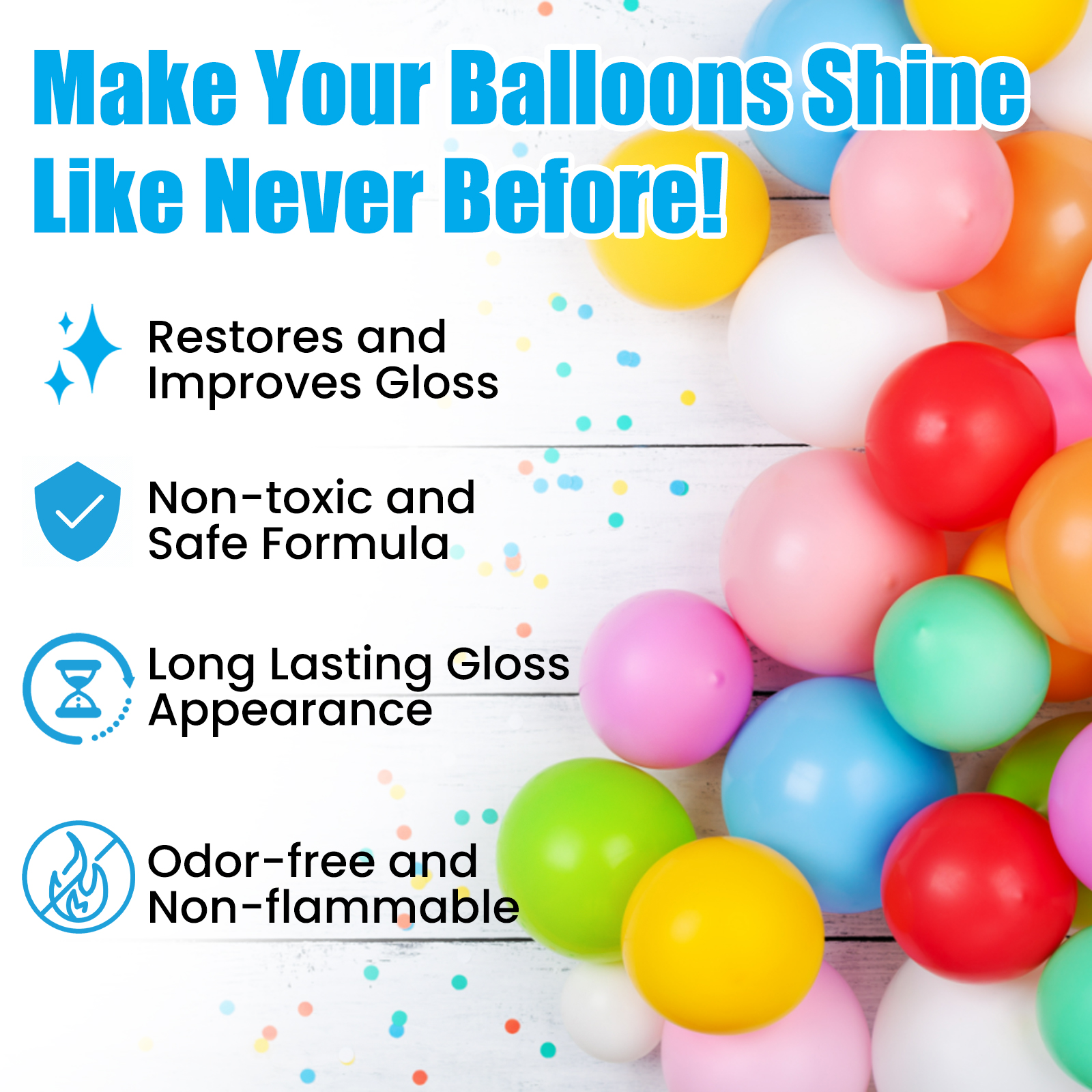 Jue Fish Aerosol Balloon Spray Surface Texture Glossy Long Lasting Non ...