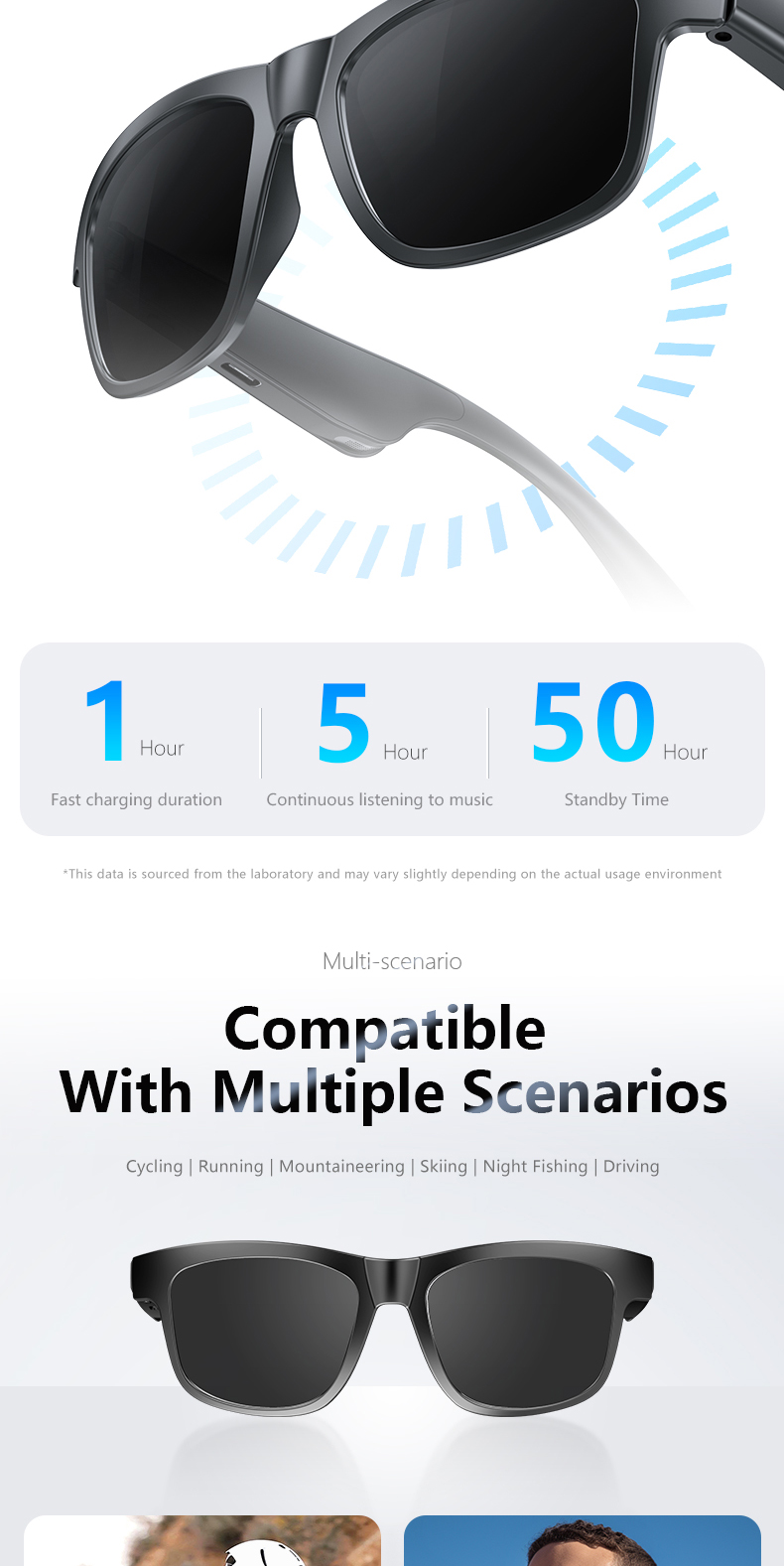 Airmars SG10 Smart Glasses Bluetooth 5.4 Headset AI Real-time ...