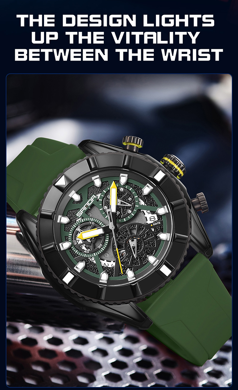 Sanda 5309-2/Original Outdoor Waterproof Simple Calendar Trade New ...