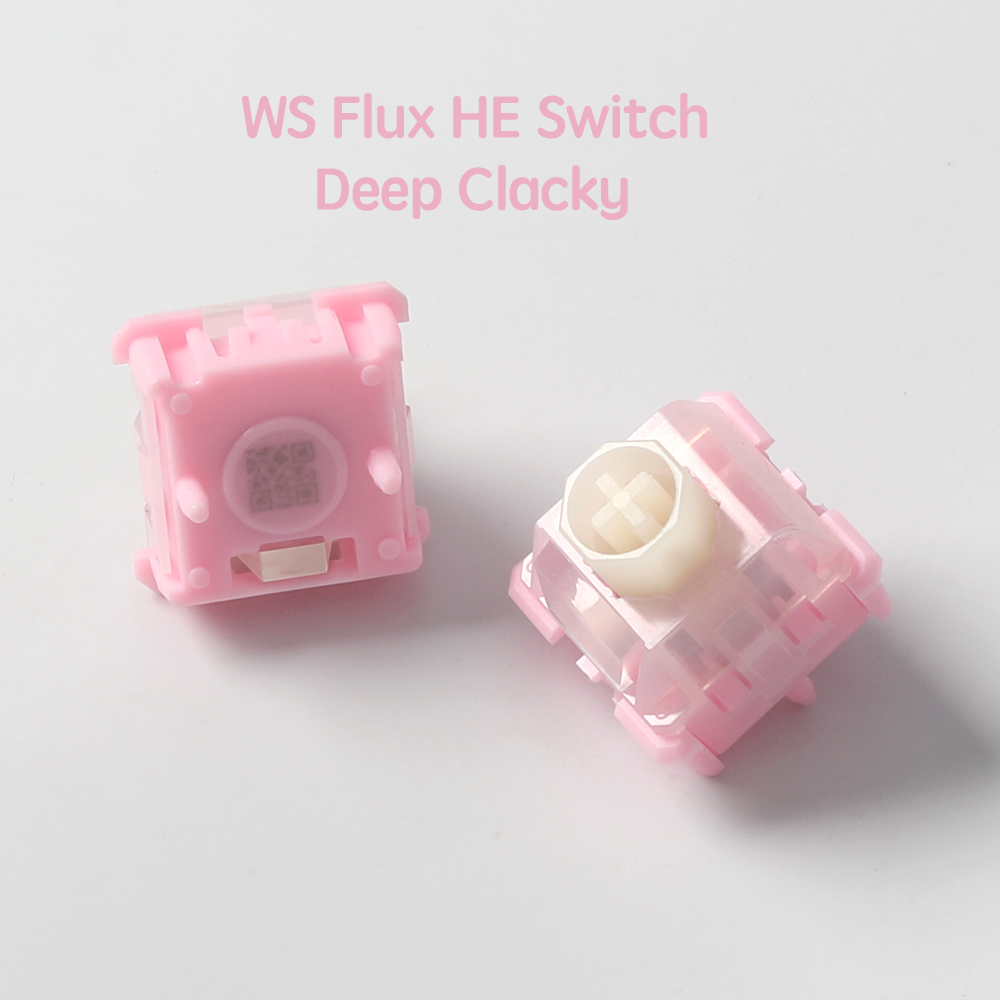 Wuque Studio WS Flux HE Switch Pink Linear Deep Clacky Sound 35gf ...