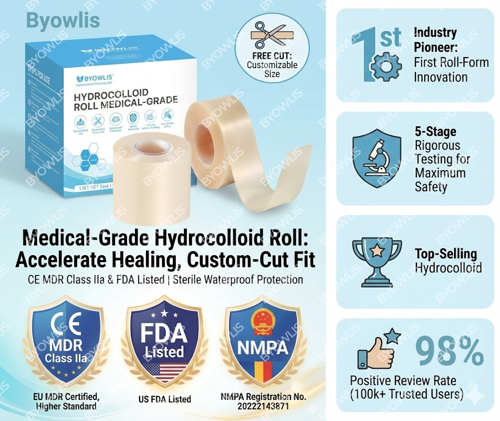 Hydrocolloid Roll Bandages for Wound Care Acne Patches,Extra Large ...