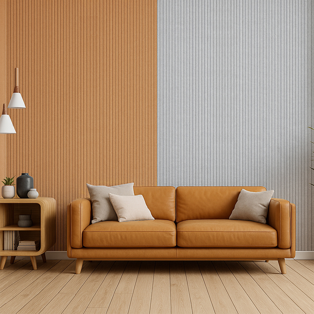 【Local Stock】3D Vertical Slot Design Soundproof Panels Felt Board ...