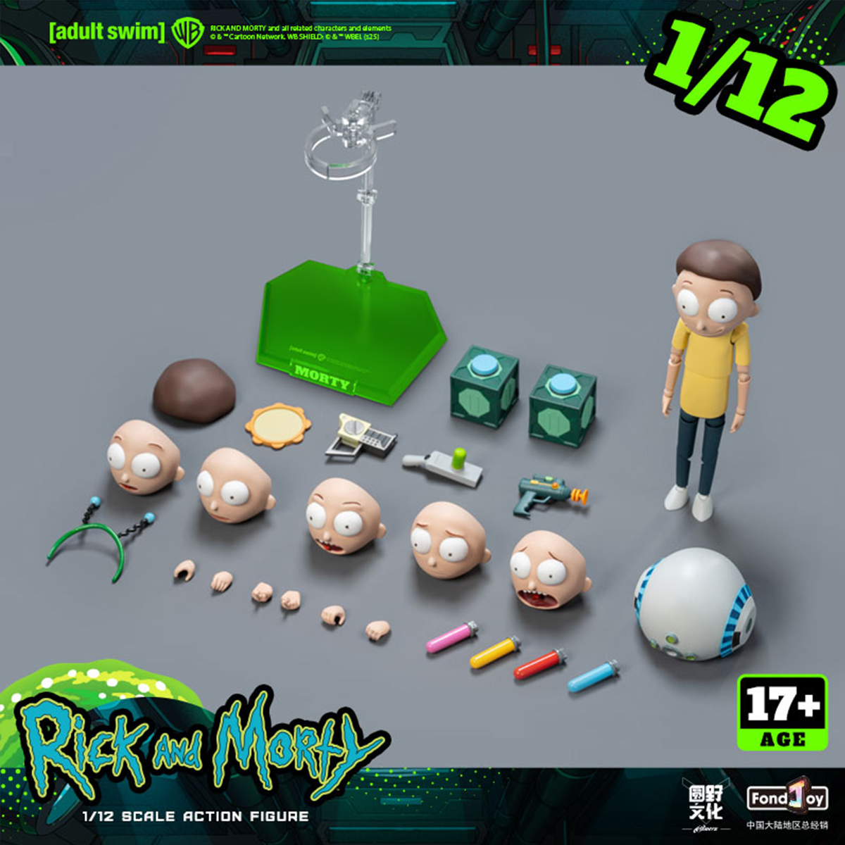 HIPLAY Fondjoy Morty Smith / Rick Sanchez 1/12 Scale Action Figure ...