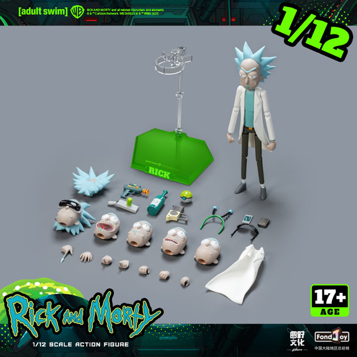 HIPLAY Fondjoy Morty Smith / Rick Sanchez 1/12 Scale Action Figure ...