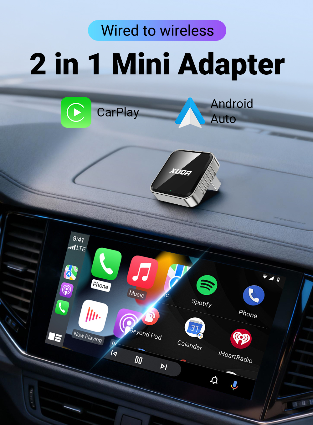 Wireless CarPlay/Android Auto Adapter 2025 New Wireless Carplay Support ...