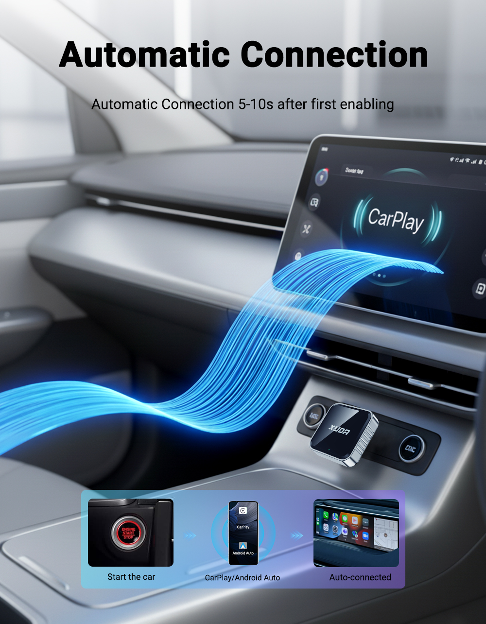 Wireless CarPlay/Android Auto Adapter 2025 New Wireless Carplay Support ...