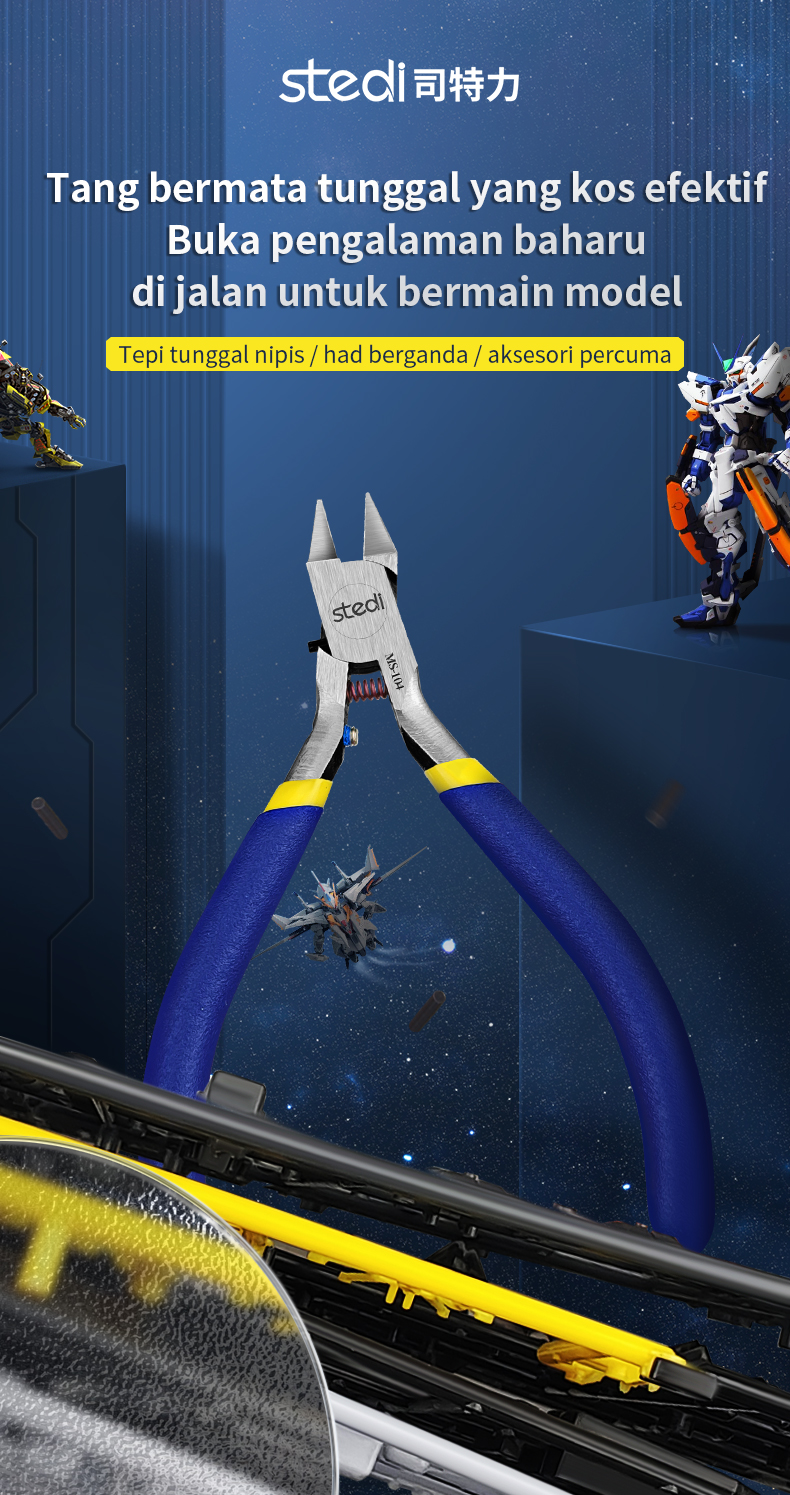 Tang Pemotong Bilah Tunggal Tipis Stedi Gundam Model Thin Single-Blade ...