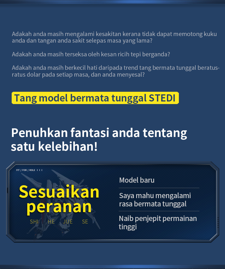 Tang Pemotong Bilah Tunggal Tipis Stedi Gundam Model Thin Single-Blade ...