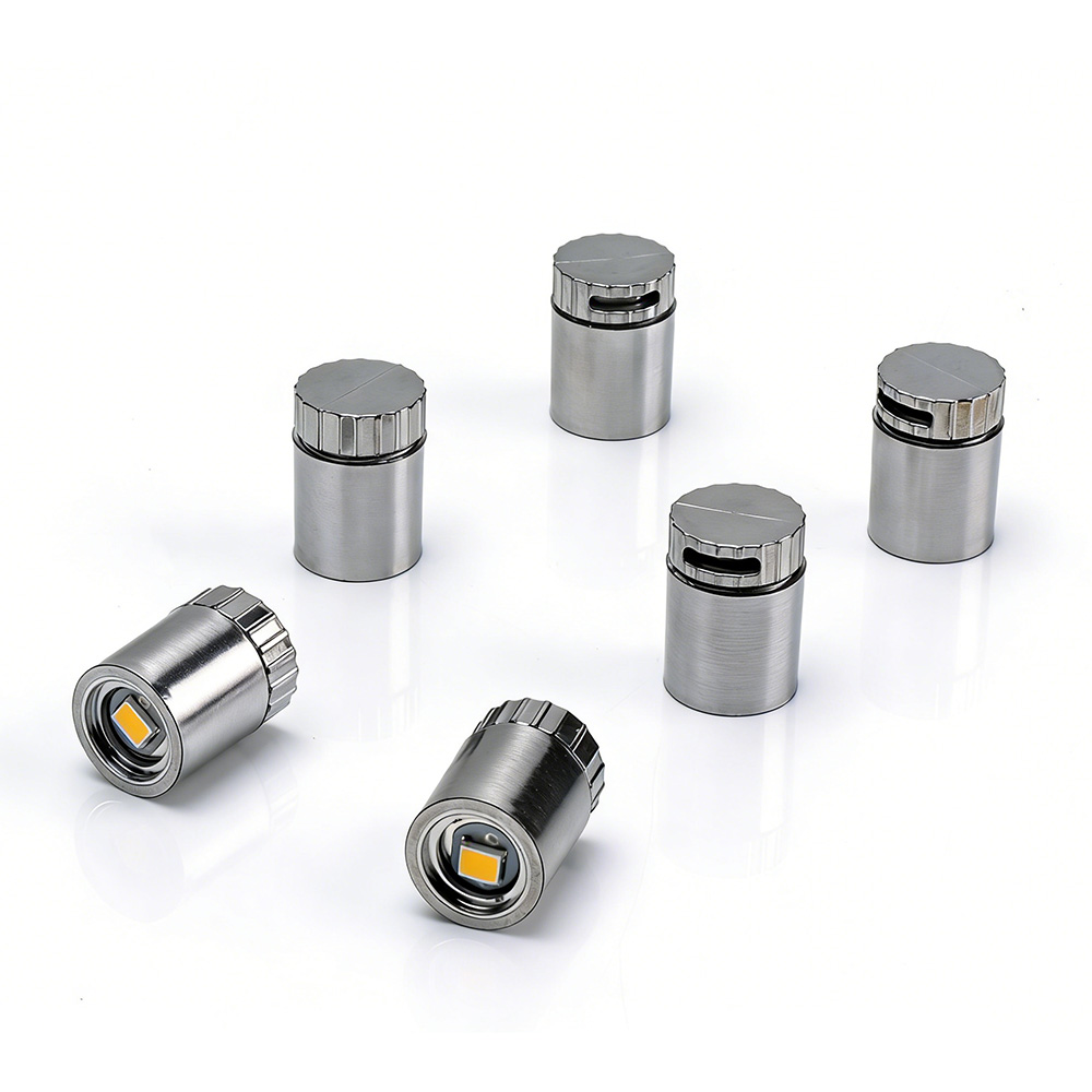 6PCS Miniature LED Lamp - Rotating Switch, Warm Light (2500K) Spotlight ...