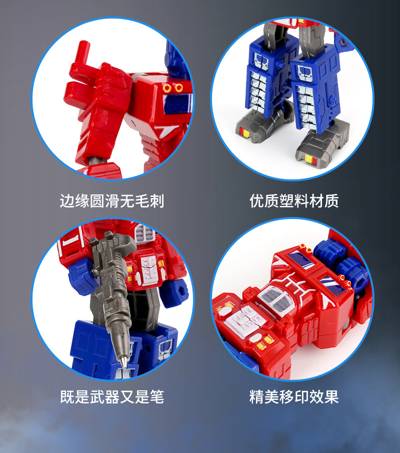 Robot Transformer Ballpoint Pen, 2-in-1 Multifunctional Kids Toy ...