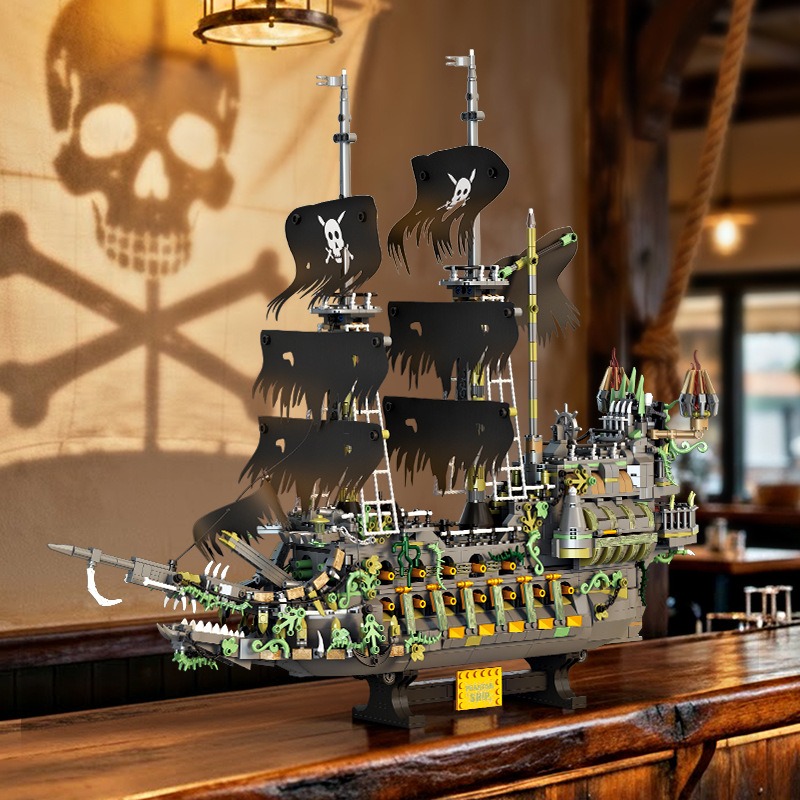 Flying Dutchman Pirate Ship Assembly Model 2434 Pcs Forange Ship Snap ...