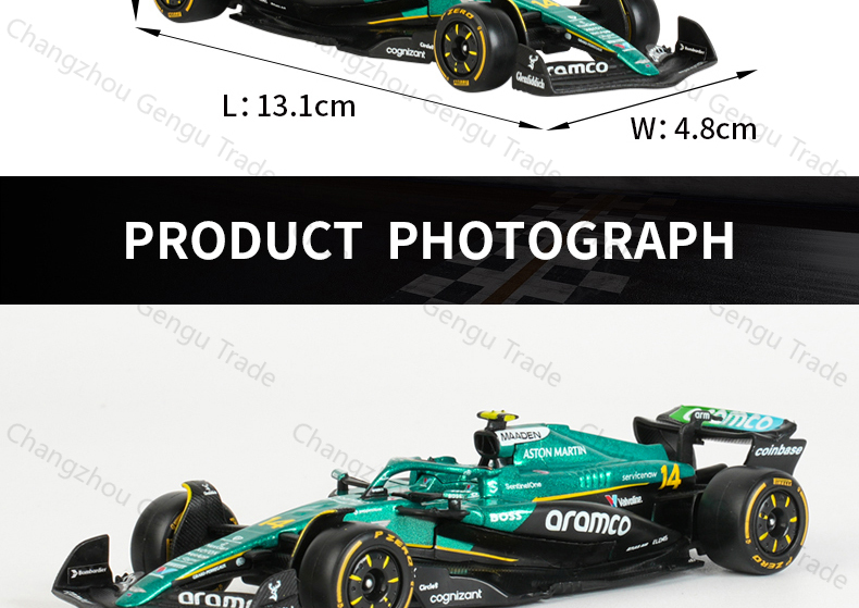 Bburago 1:43 2025 Aston Martin AMR25 F1 Formula Car Die Cast Vehicles ...