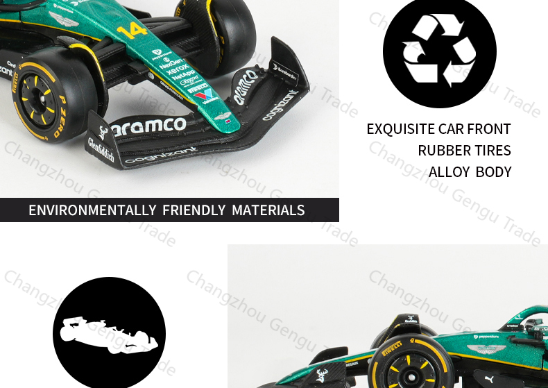 Bburago 1:43 2025 Aston Martin AMR25 F1 Formula Car Die Cast Vehicles ...