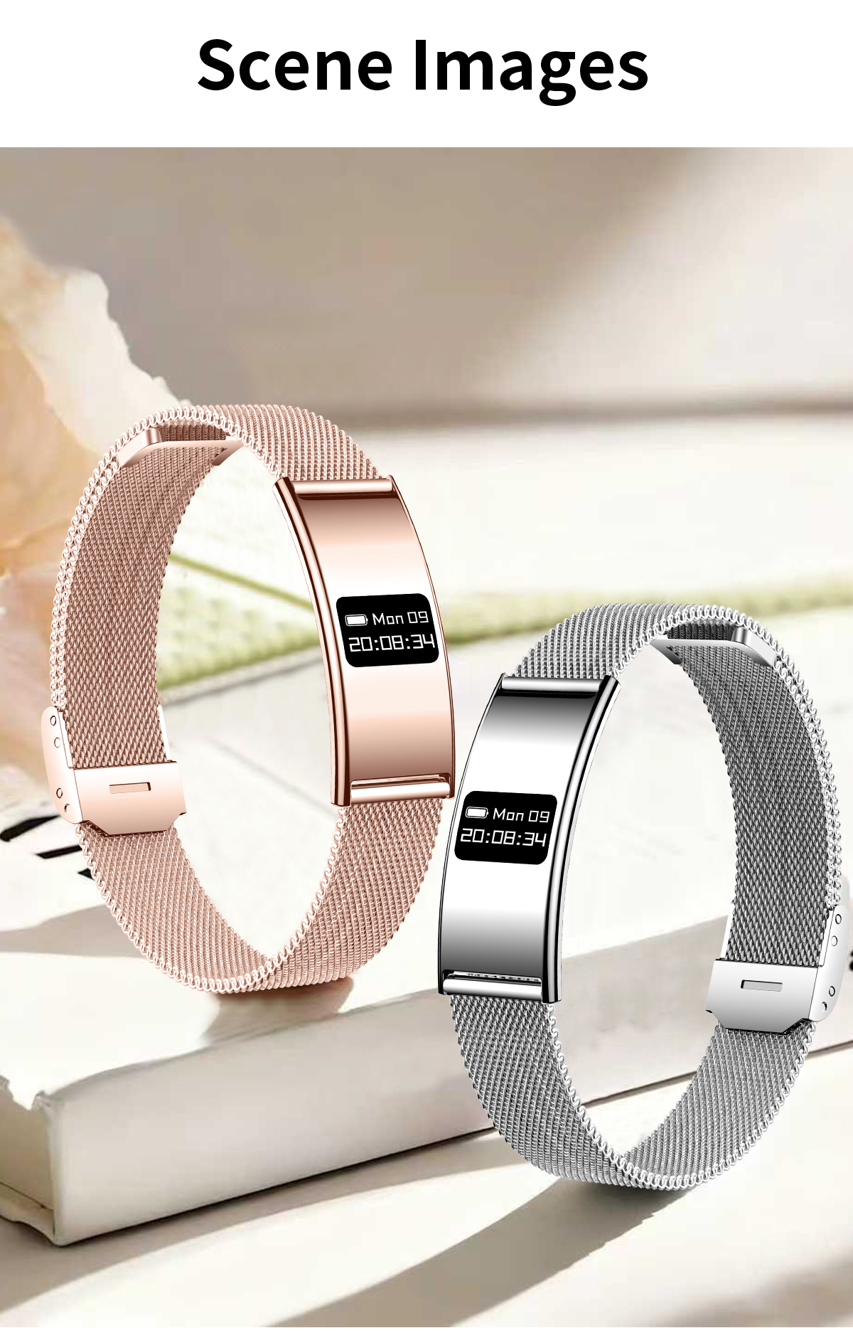 LIGE Smart Bracelet Waterproof Call Reminder Smart Band Health Monitor ...