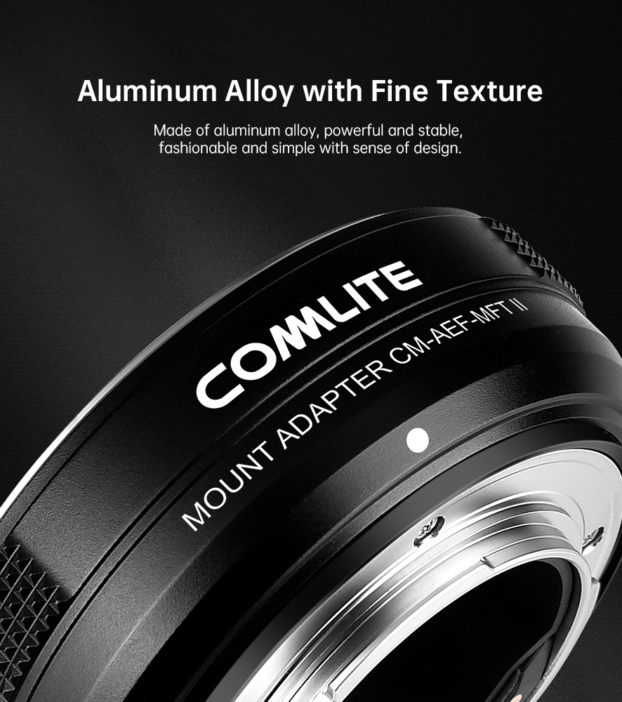 Commlite CM-AEF-MFT II Electronic AF Lens Mount Adapter from EF/EF-S ...
