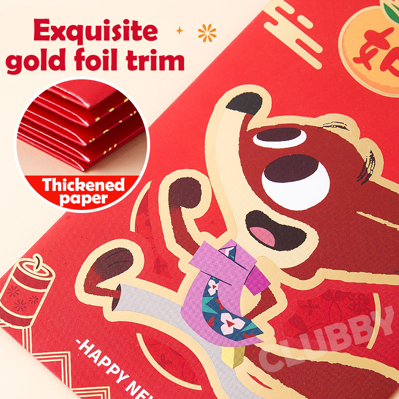 5PCS Zootopia sampul duit raya Judy Nick angpao packet Cute Red ...