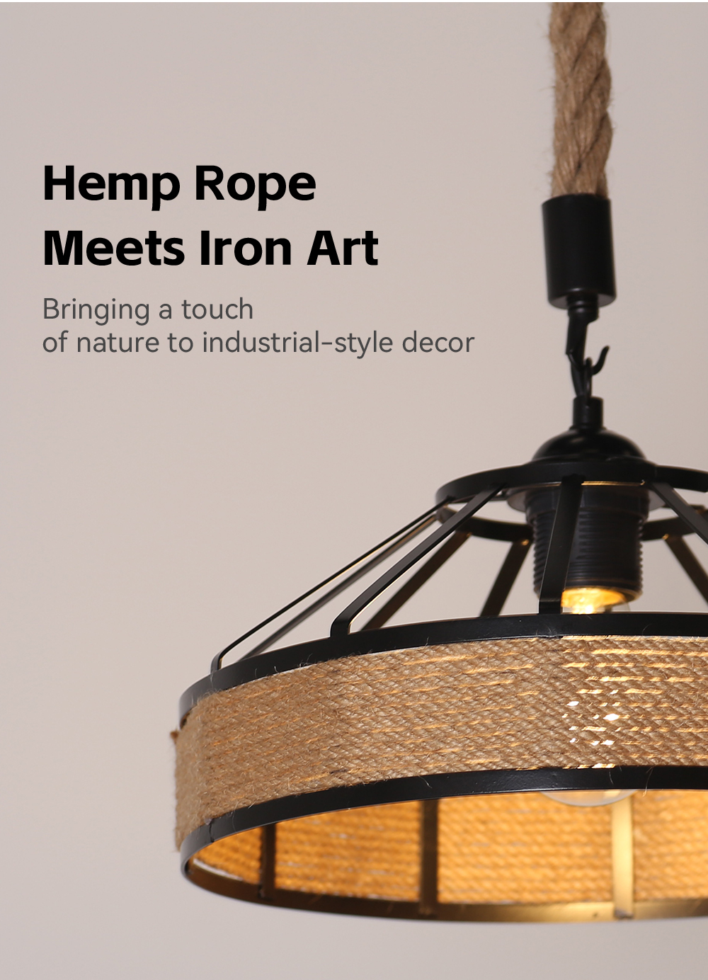 Lampu Rotan Bamboo Pendant Light Handmade bamboo lampshade Rope E27 30 ...