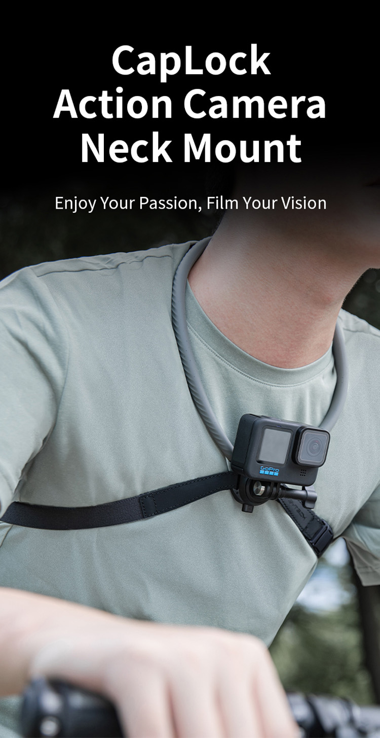 PGYTECH CapLock™ Action Camera Neck Mount Max - Extended Edition POV ...