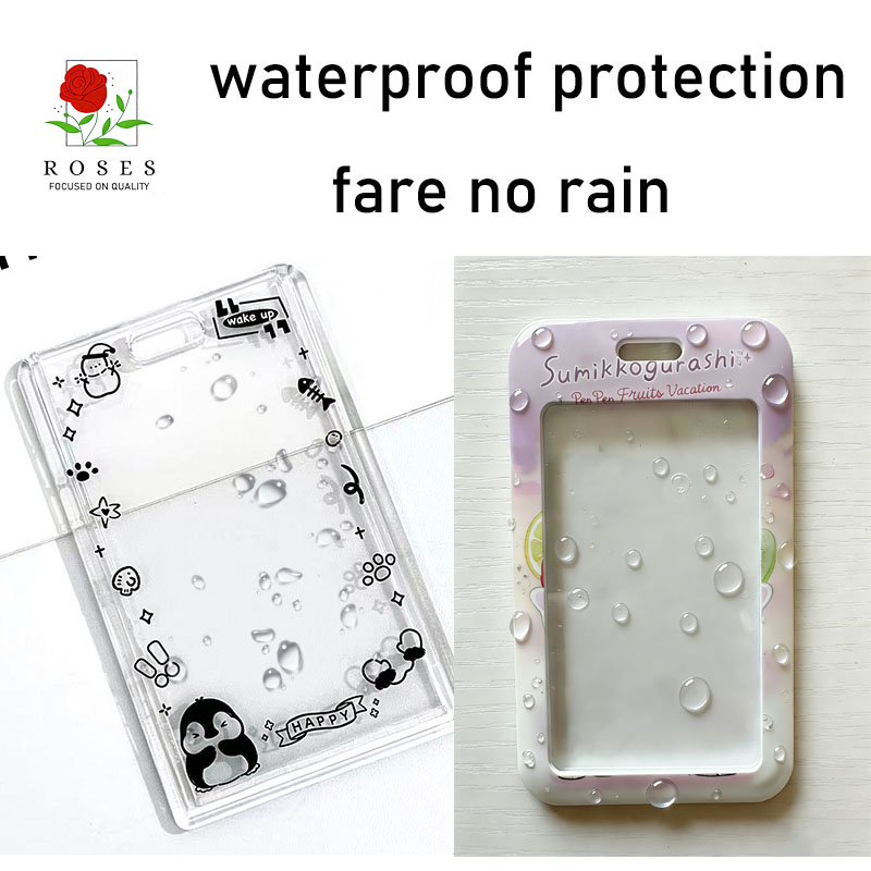 Panda Acrylic Card Holder Halter Neck Retractable ID Holder for Student ...