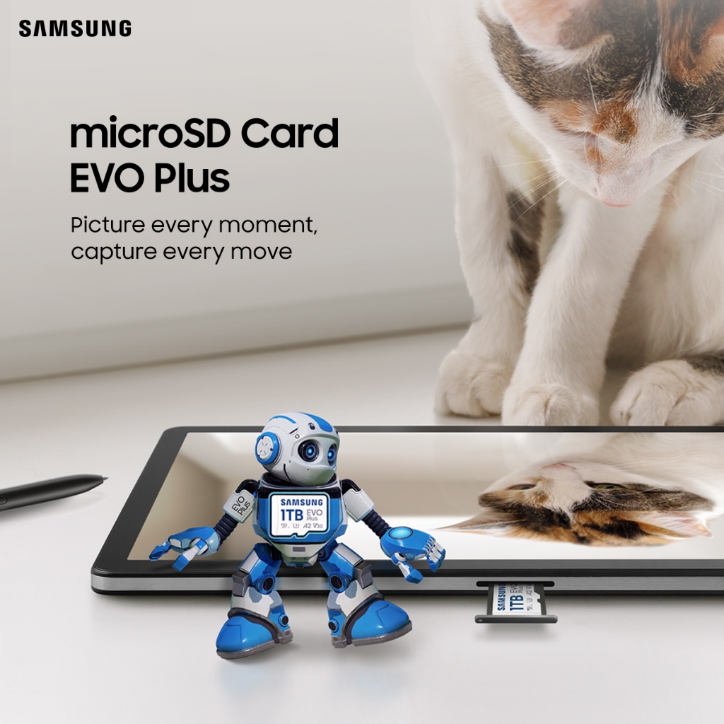 SAMSUNG MICRO SD MEMORY CARD WITH ADAPTER EVO PLUS (64GB/128GB/256GB ...