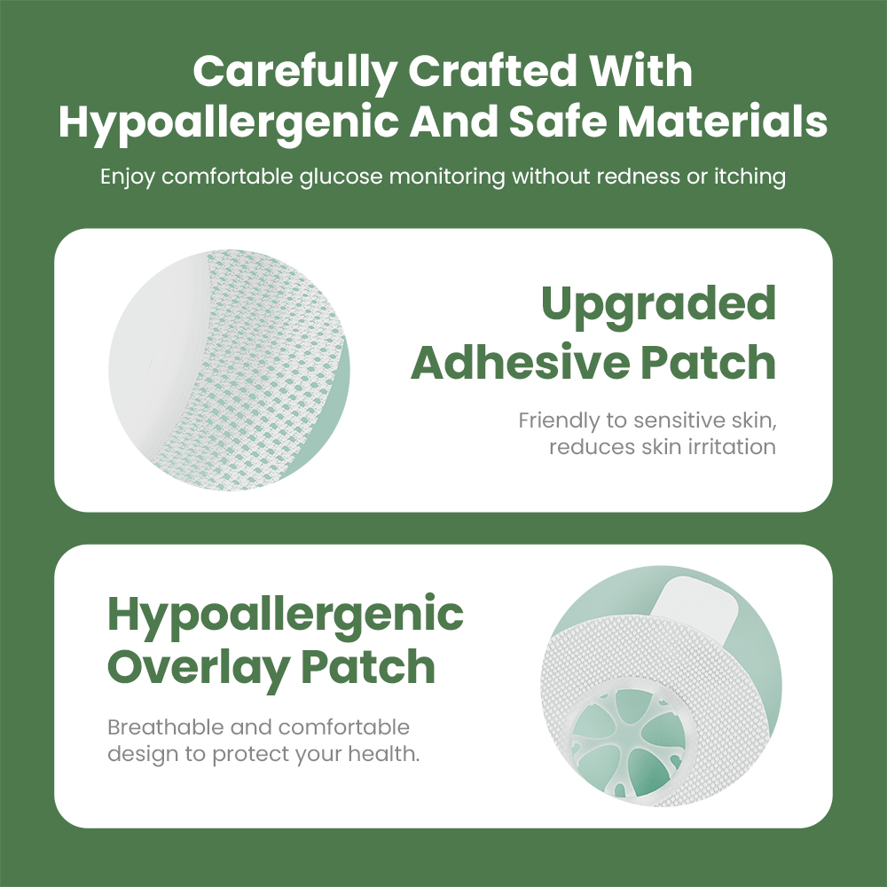 Ottai Hypoallergenic Version CGM Continuous Glucose Monitoring System ...