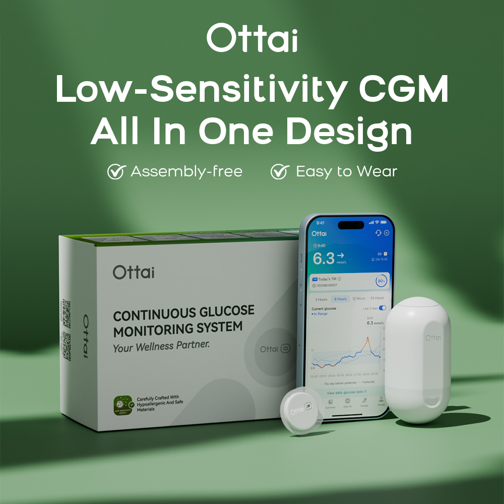 Ottai Hypoallergenic Version CGM Continuous Glucose Monitoring System ...