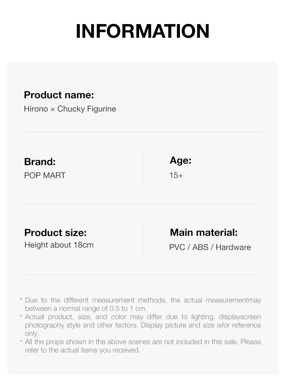 POP MART Hirono x Chucky Figurine | Shopee Malaysia