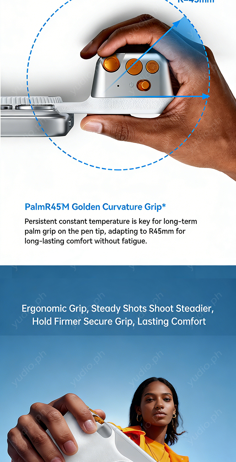 Magnetic Camera Grip and Selfie Light,Multi-Function Magnetic Grip with ...