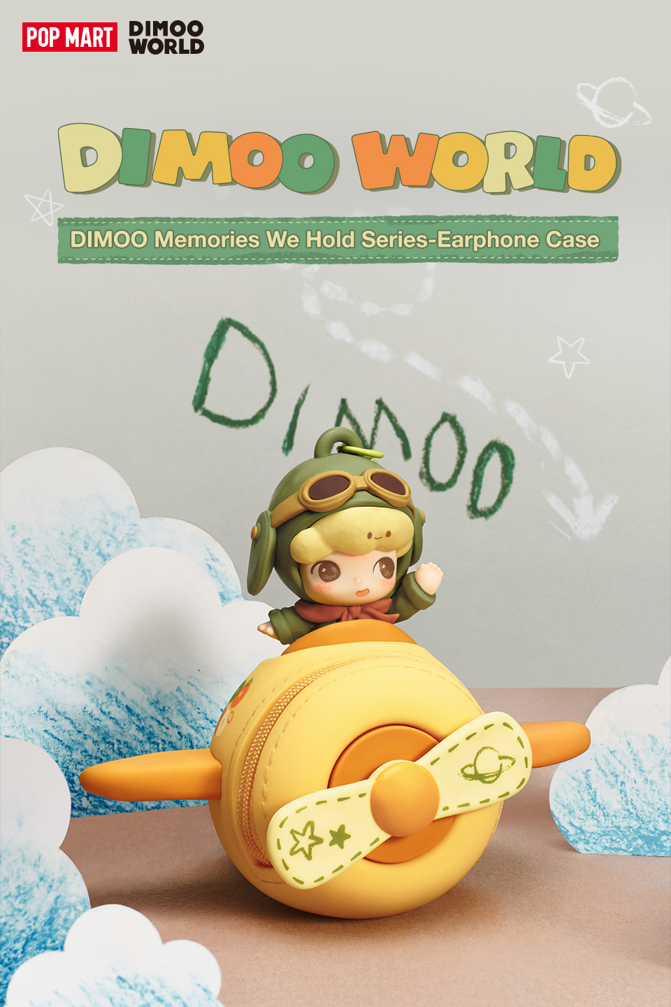 POP MART DIMOO Memories We Hold Series-Earphone Case | Shopee Malaysia