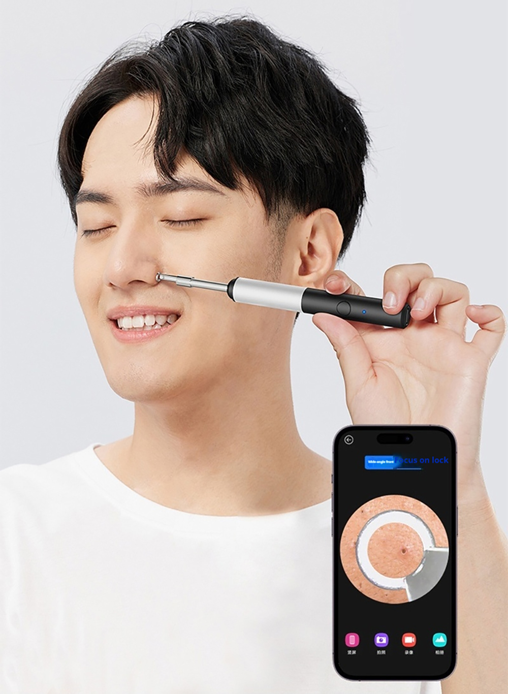 INSMART Visual Ear Pick, Earwax Removal and Cleaning Camera, 1080P Full ...
