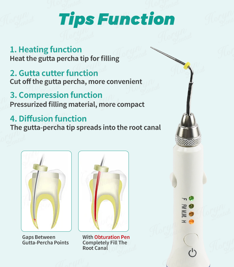 Dental Gutta Percha Obturation Pen Wireless Endo Heated Root Canal ...