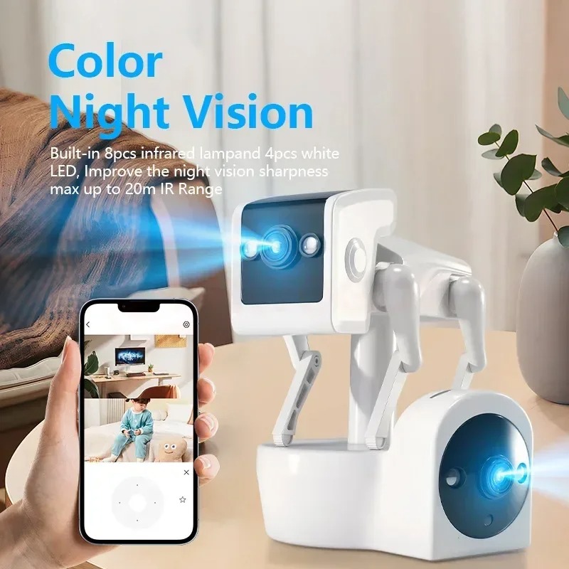 CCTV Rumah 360 CCTV Camera Dual Lens 4MP HD WiFi Pan Tilt Color Night ...