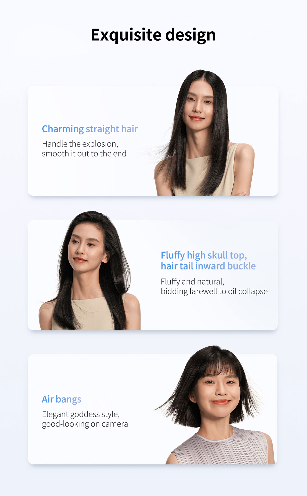 Xiaomi Mijia Straightening Brush, Negative Ion Hair Care, 160℃/180℃/200 ...