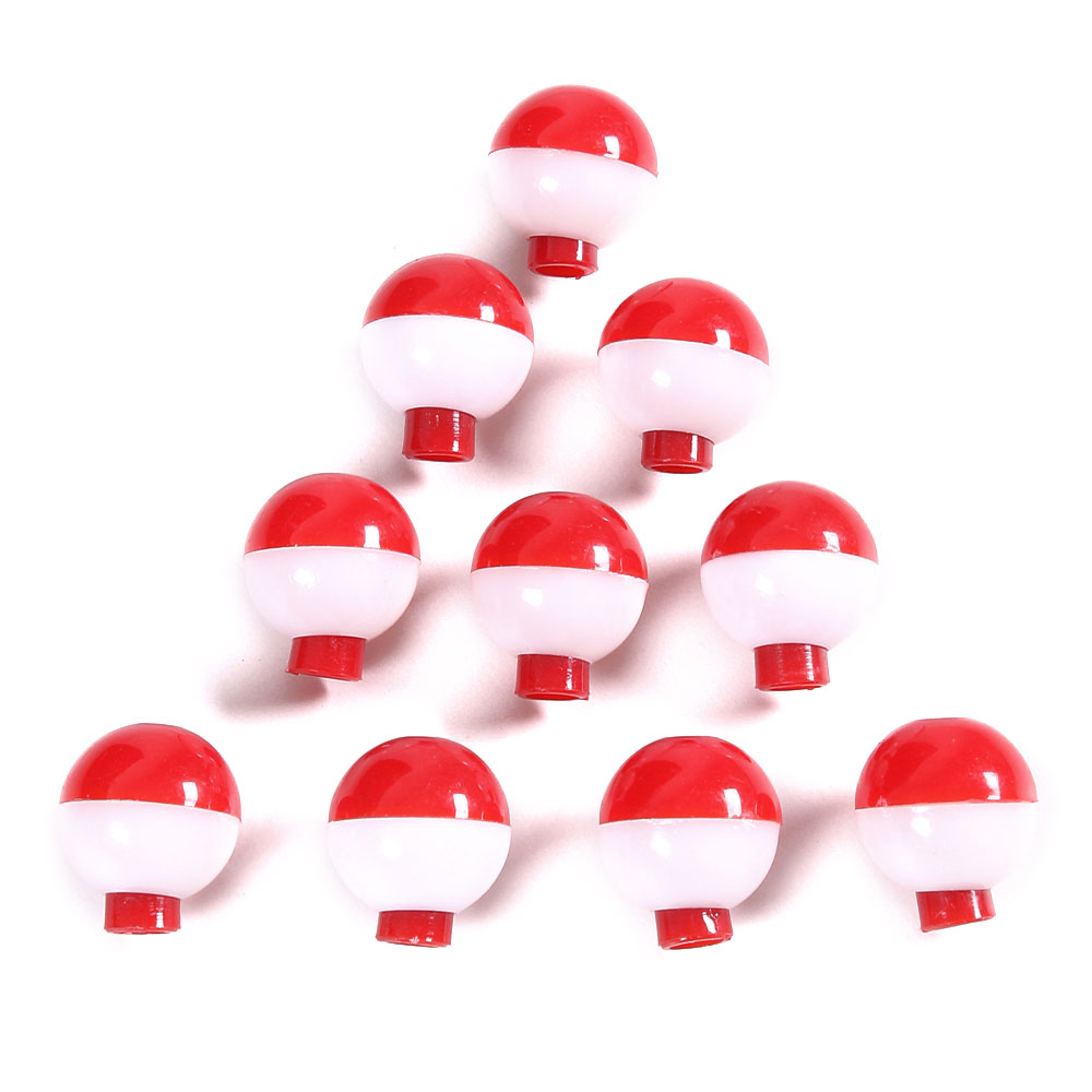 HENGJIA 1PCS red white Round Plastic Floats Fishing Bobbers For Sea ...