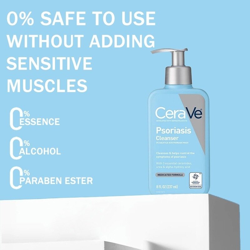 CeraVe Cleanser for Psoriasis Treatment With Salicylic Acid for Dry ...
