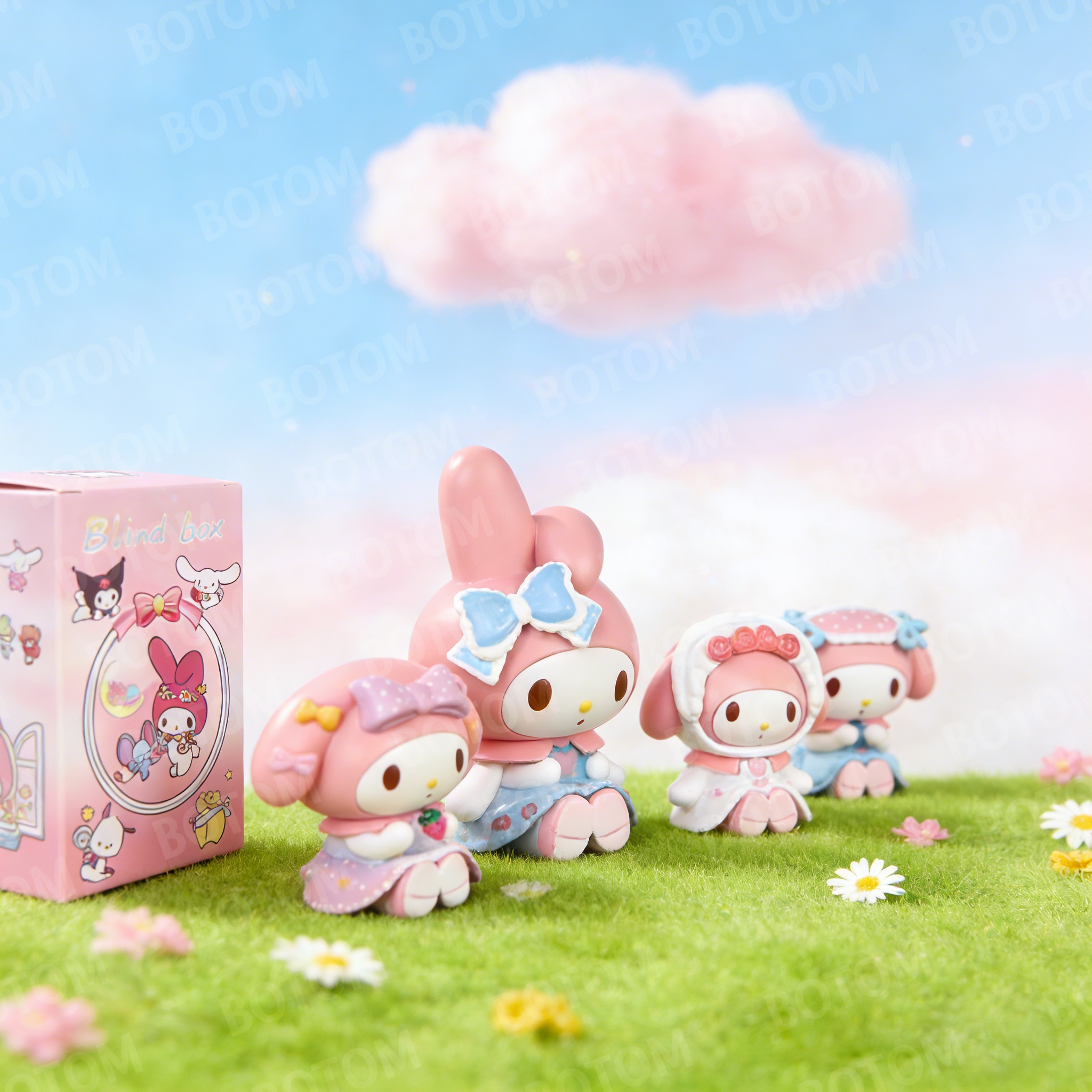 BOTOM My Melody Tea Party Blind Box Full Set Birthday Gift For Kids ...