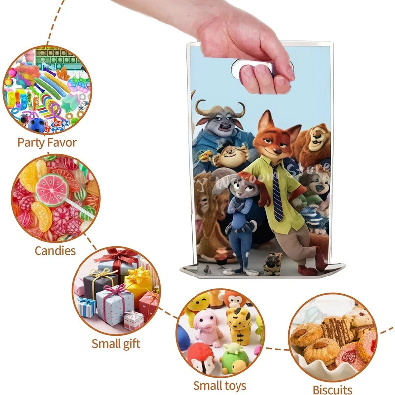 Zootopia Gift Bag 10-30pcs Birthday Party Decoration Zootropolis Judy ...