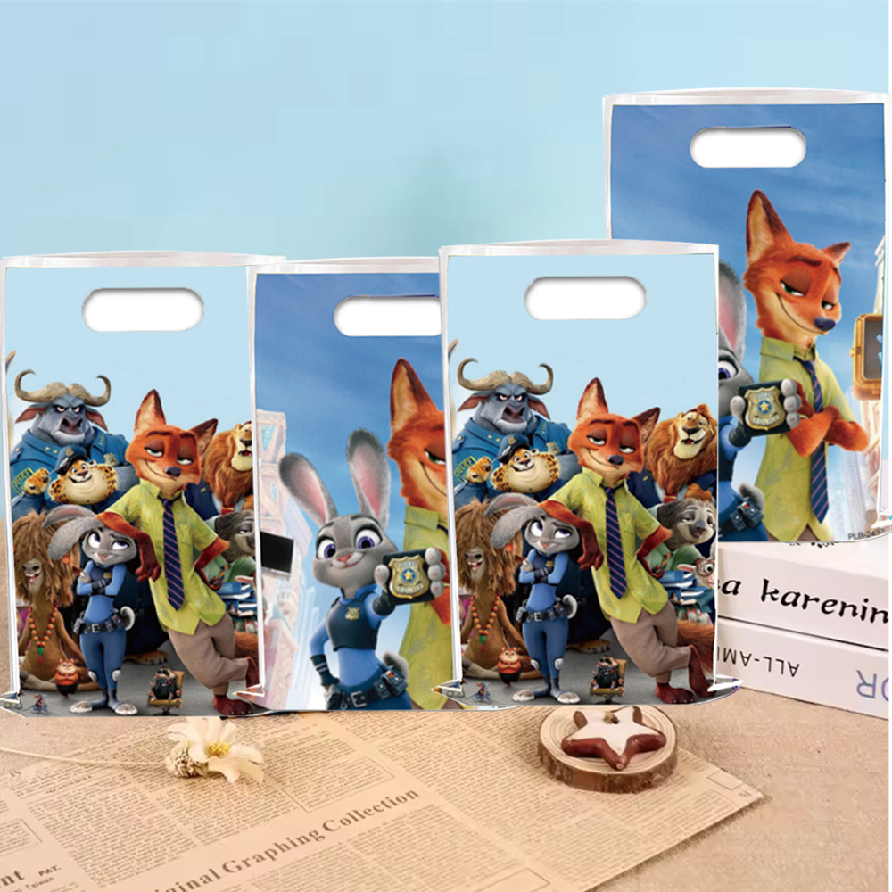 Zootopia Gift Bag 10-30pcs Birthday Party Decoration Zootropolis Judy ...