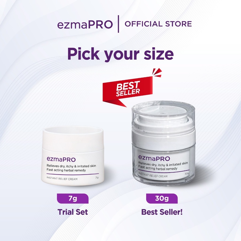Eczema cream itchy ezmaPRO Instant Relief Cream Herbal, Krim Herbal ...