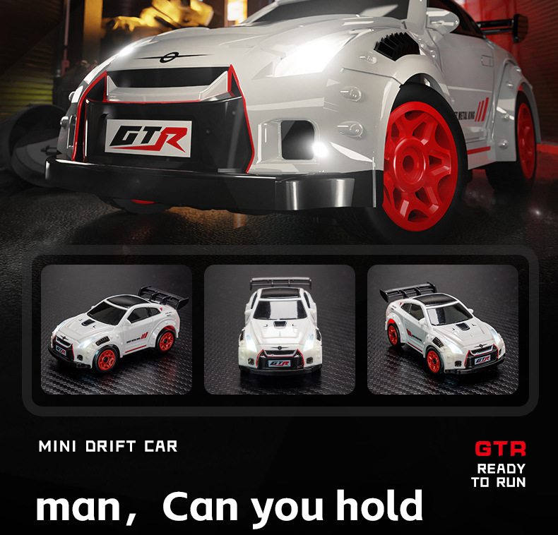 1:64 Mini GTR RC Drift Car 2.4GHz Desktop Remote Control Racing Car Toy ...