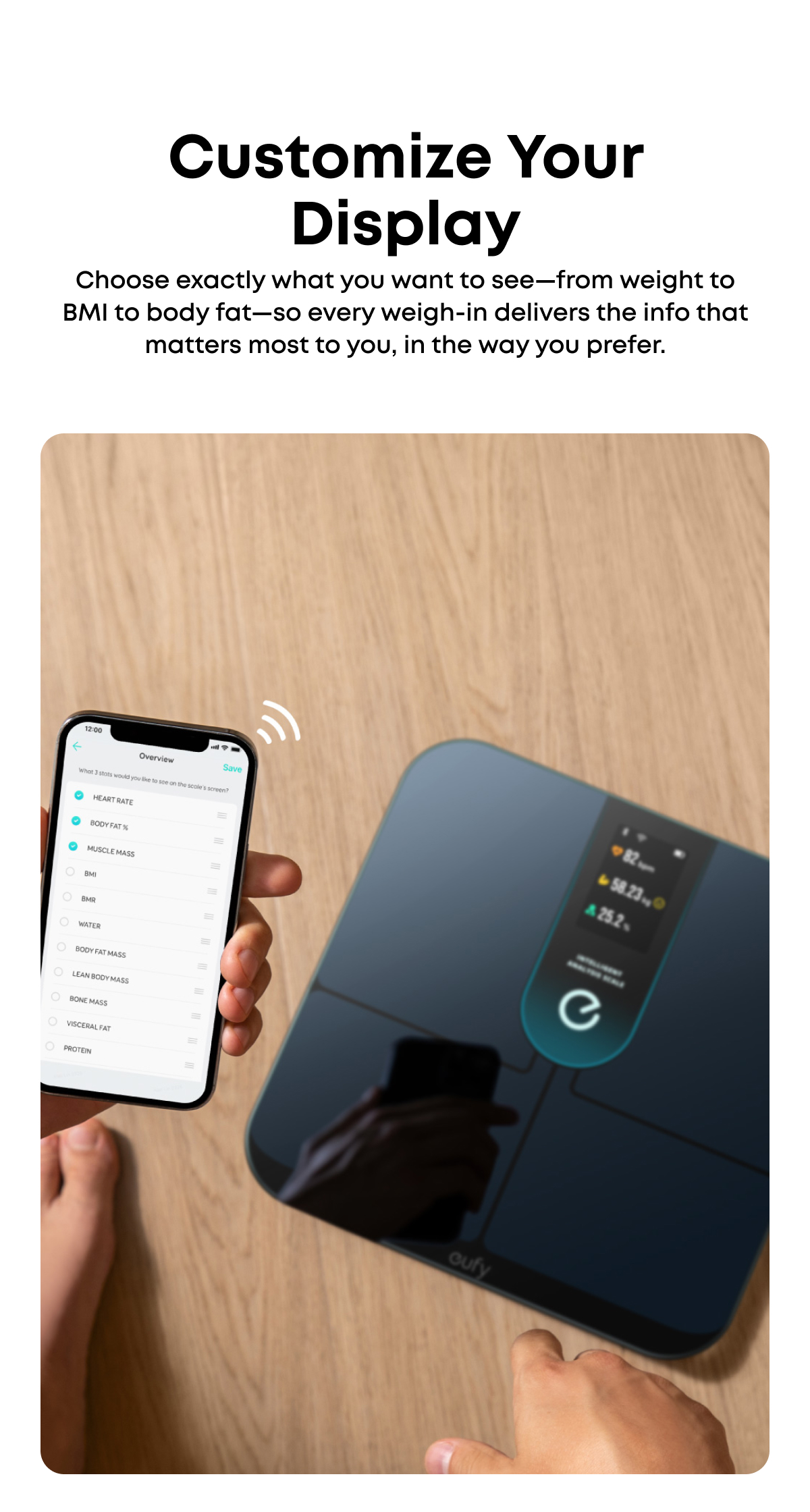 Eufy Anker P3 Smart Digital Bathroom Scale for Body Weight with BMI ...
