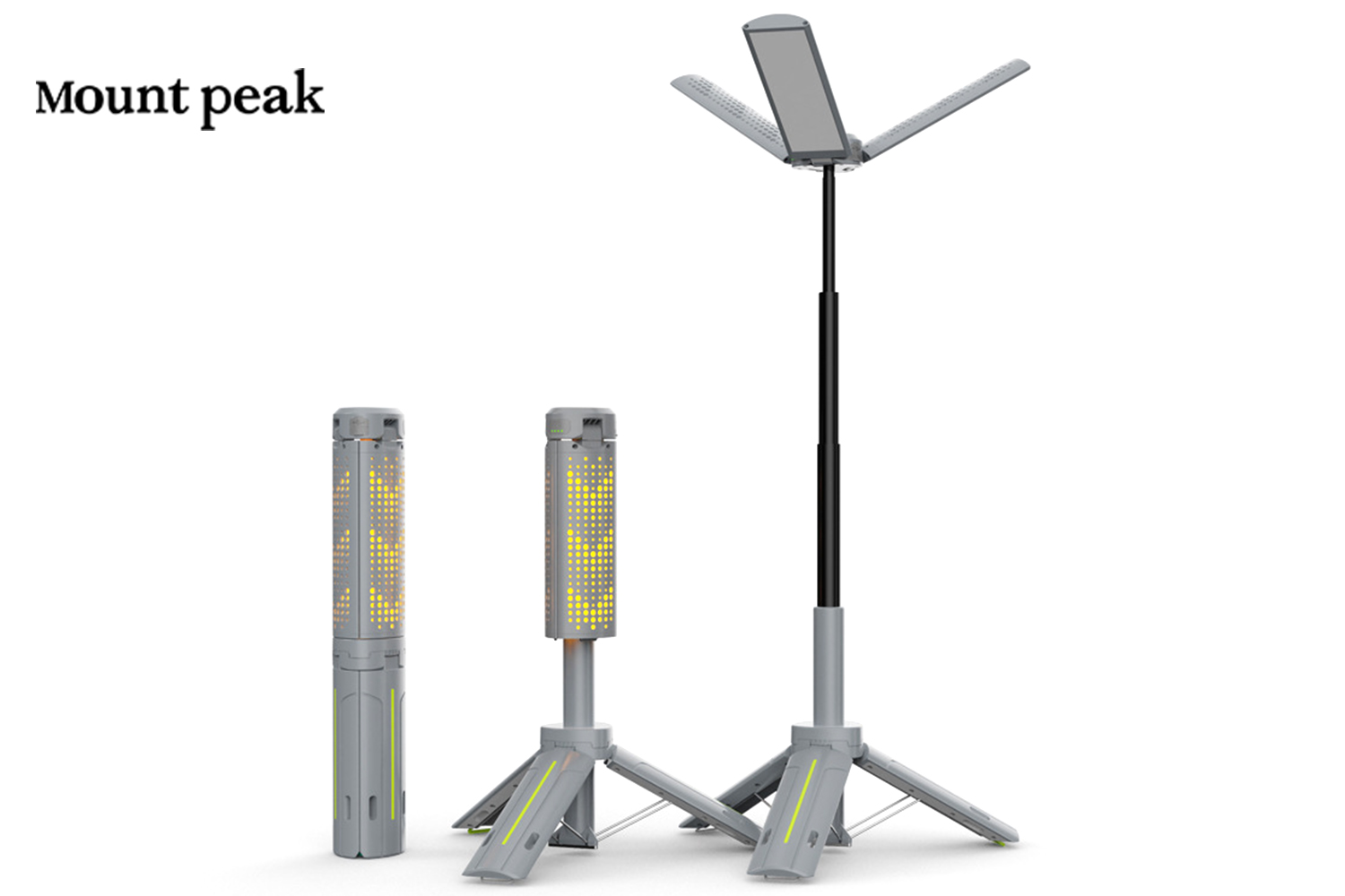 Camping lamp all terrain telescopic outdoor lighting LED Flashlight ...