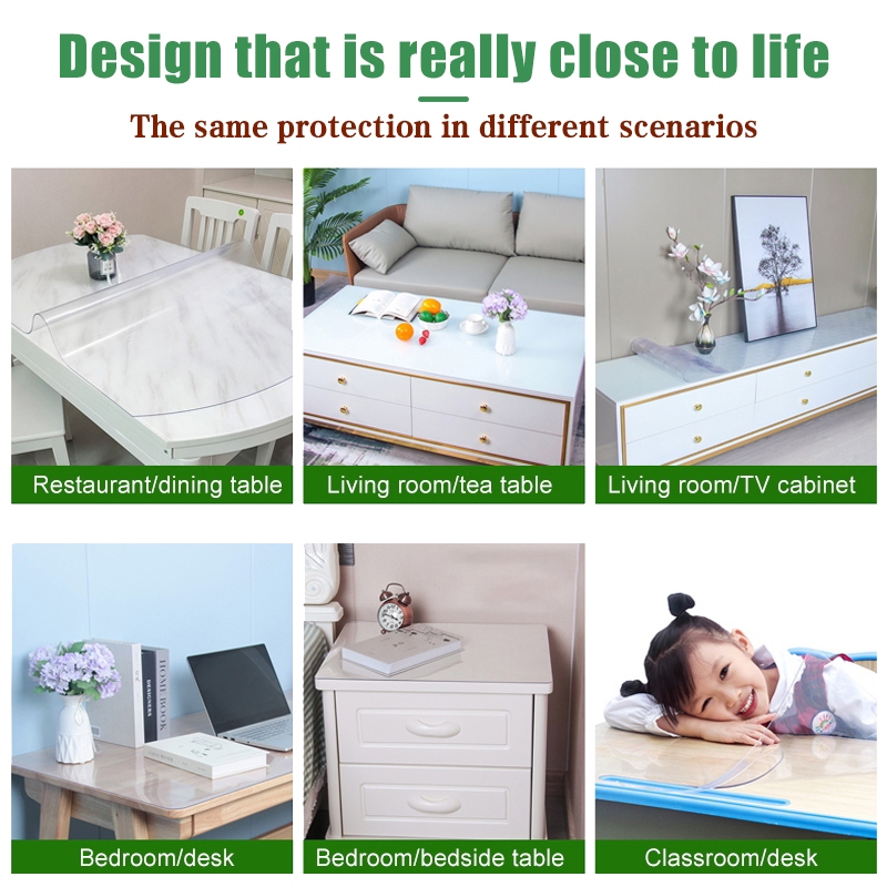Customizable 2mm PVC table mat, plastic thick board, transparent ...