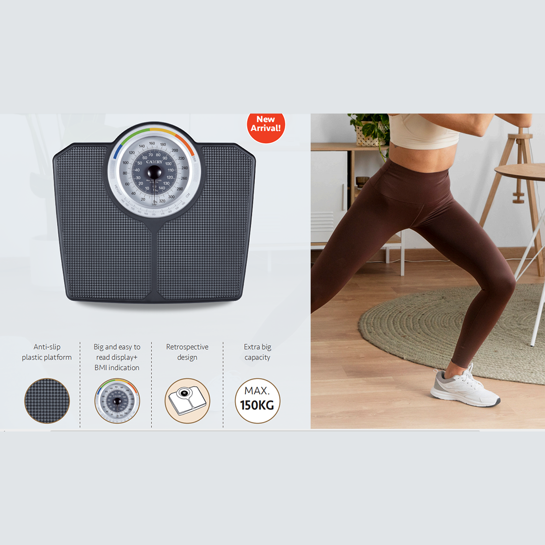 Camry Mechanical Body Weight Scale DT605T 150kg | BMI Indicator | Non ...